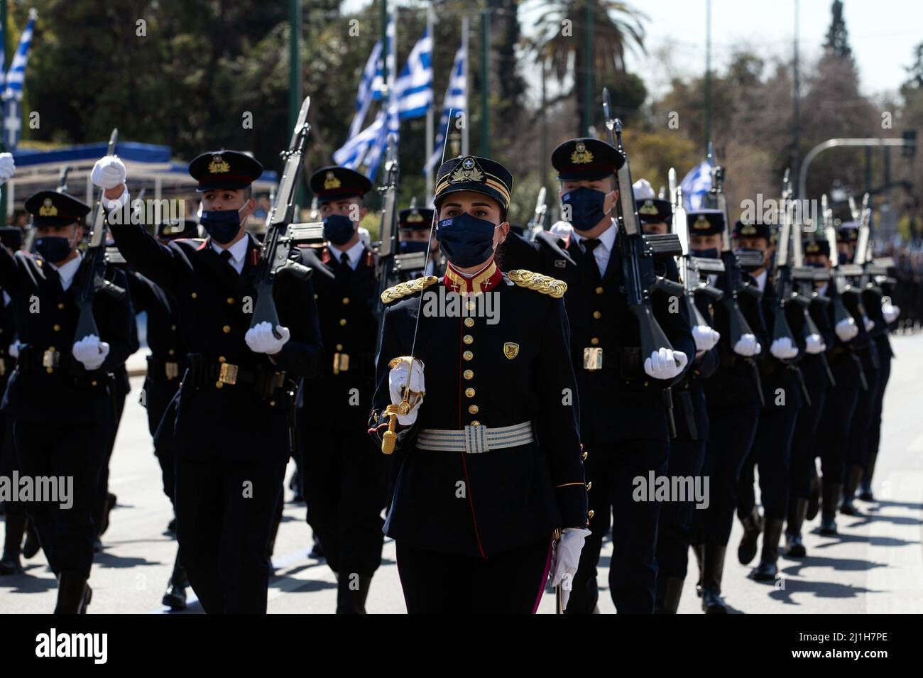 Greek army parade hi-res stock photography and images - Alamy