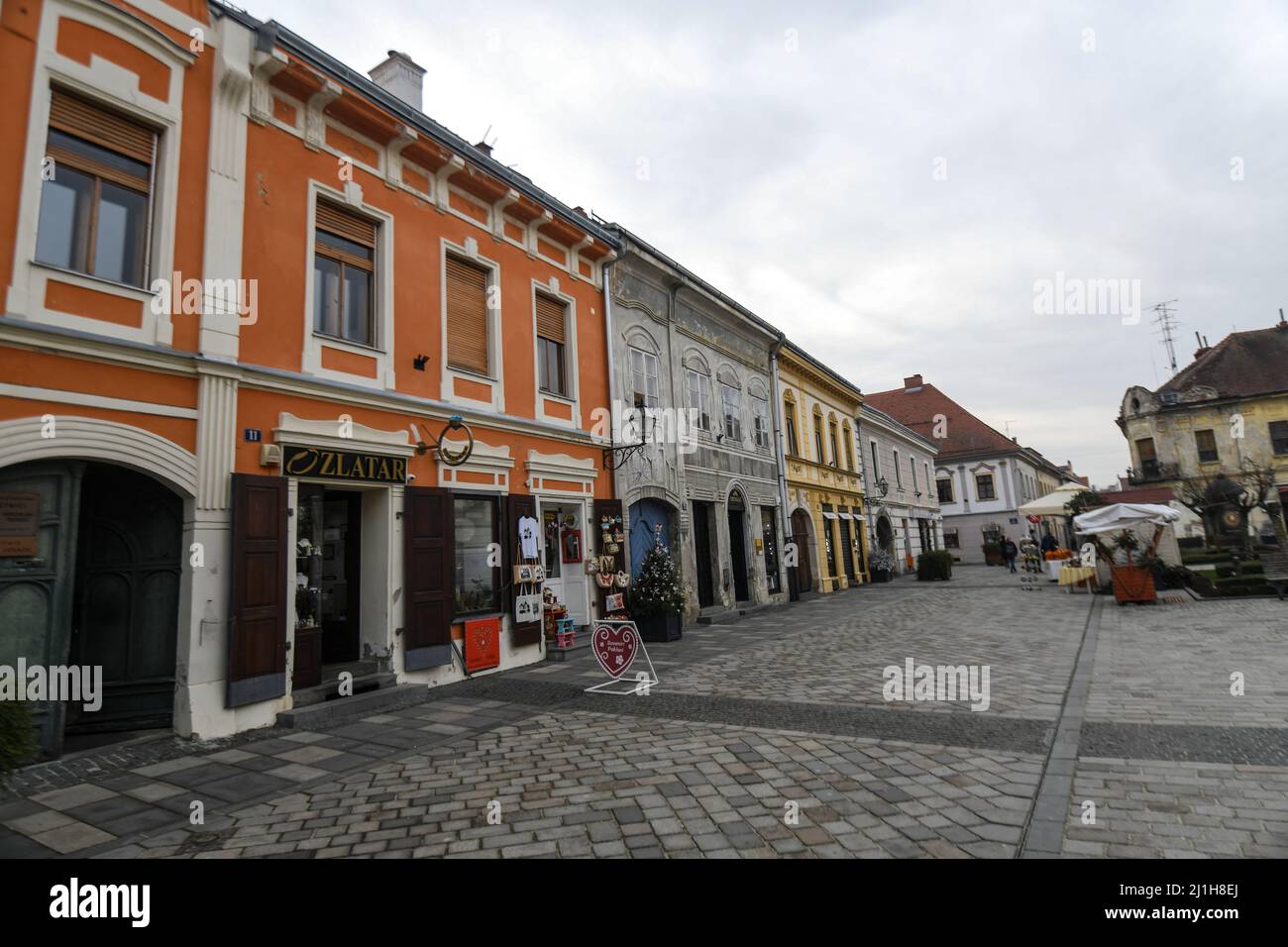 Varazdin Old Town: Franjevacki trg Croatia Stock Photo - Alamy