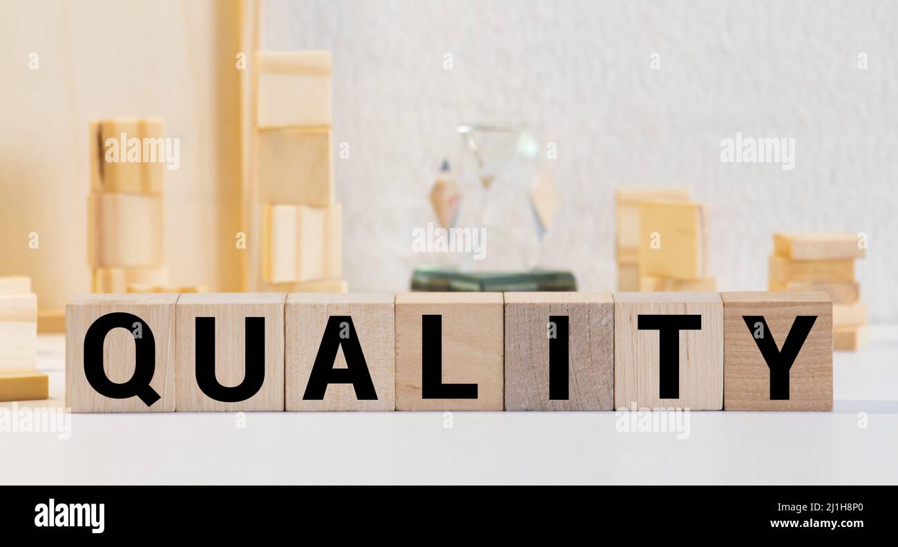 Business excellence word blocks hi-res stock photography and images - Alamy