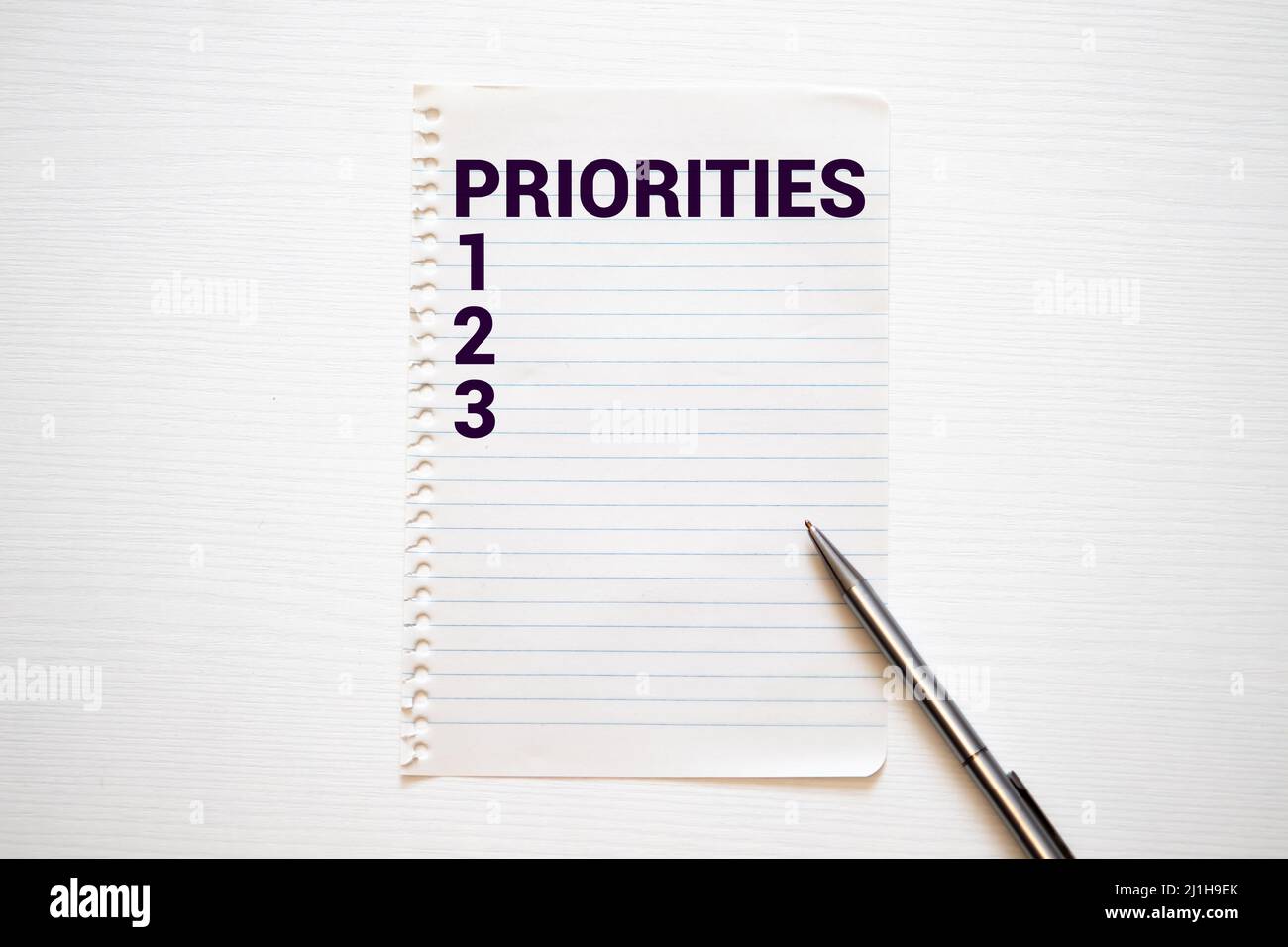 Word writing text PRIORITIES. Business concept for Reactions responses ...