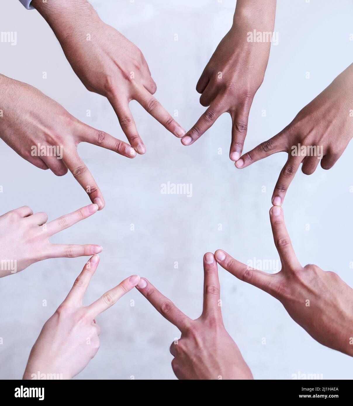 Stars still shine despite bad weather. Shot of a group of ...