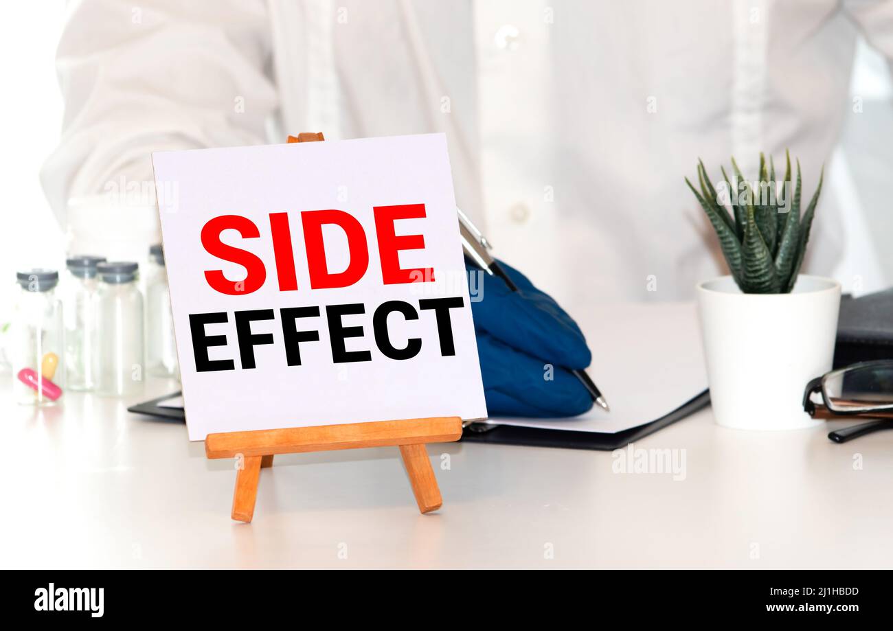 Side Effects - Medical doctor shows information, concept Stock Photo ...