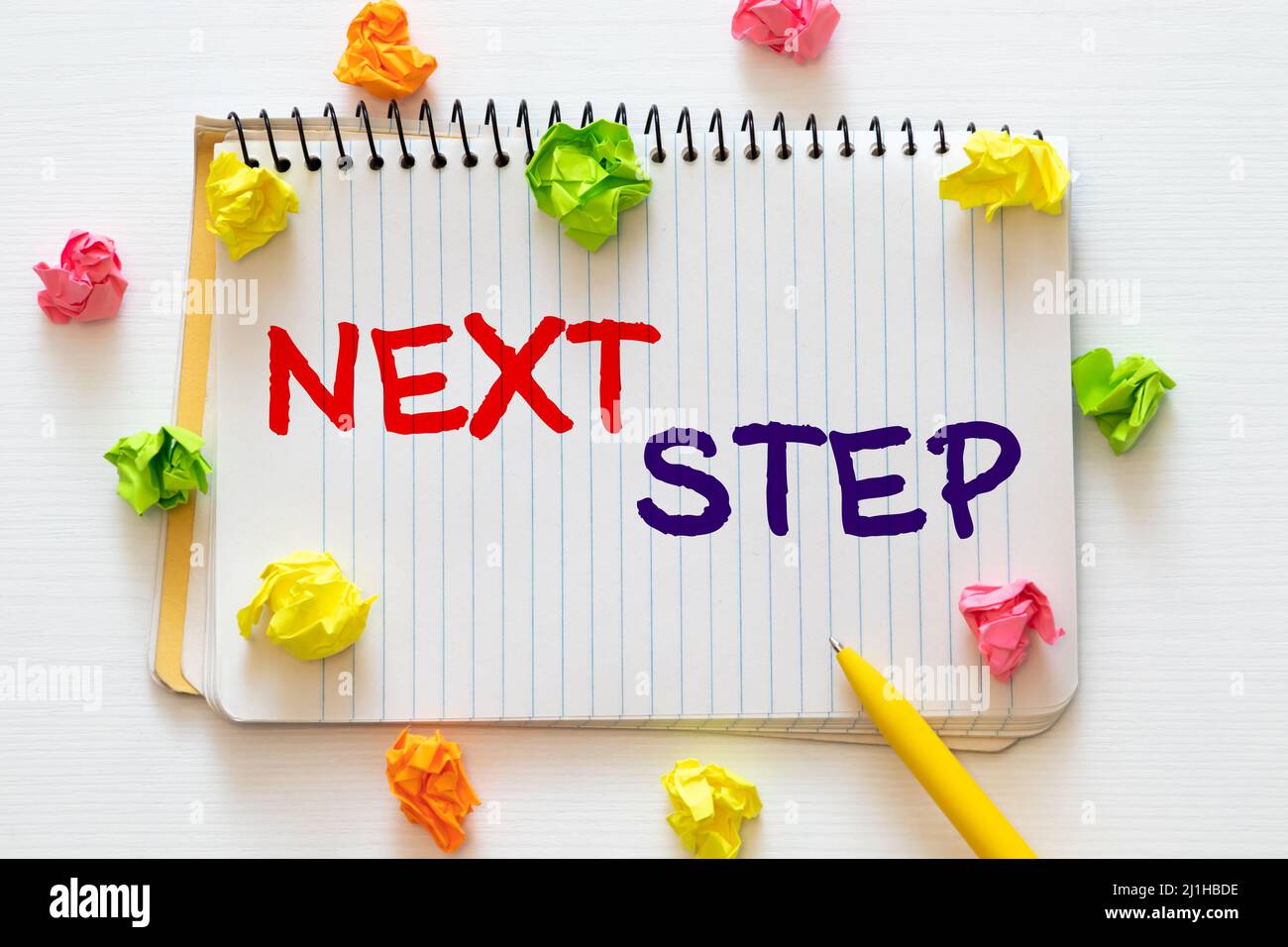 Next Steps written on a chalkboard, business concept Stock Photo - Alamy