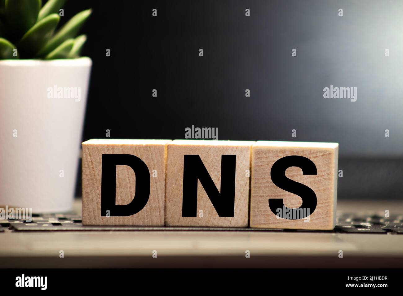 Word DNS Domain Name System on keyboard background Stock Photo - Alamy