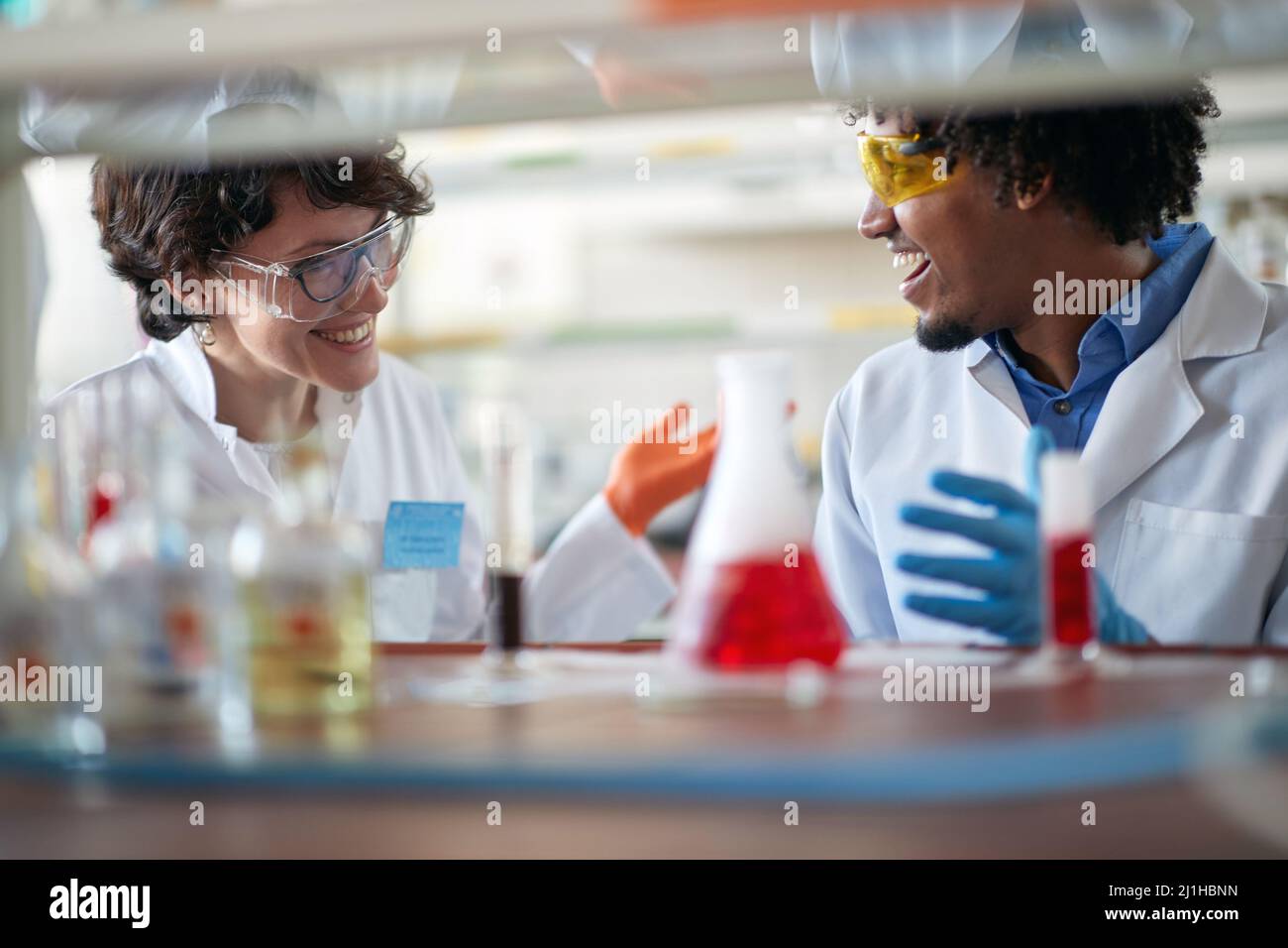 Team scientists work in laboratory hi-res stock photography and images ...