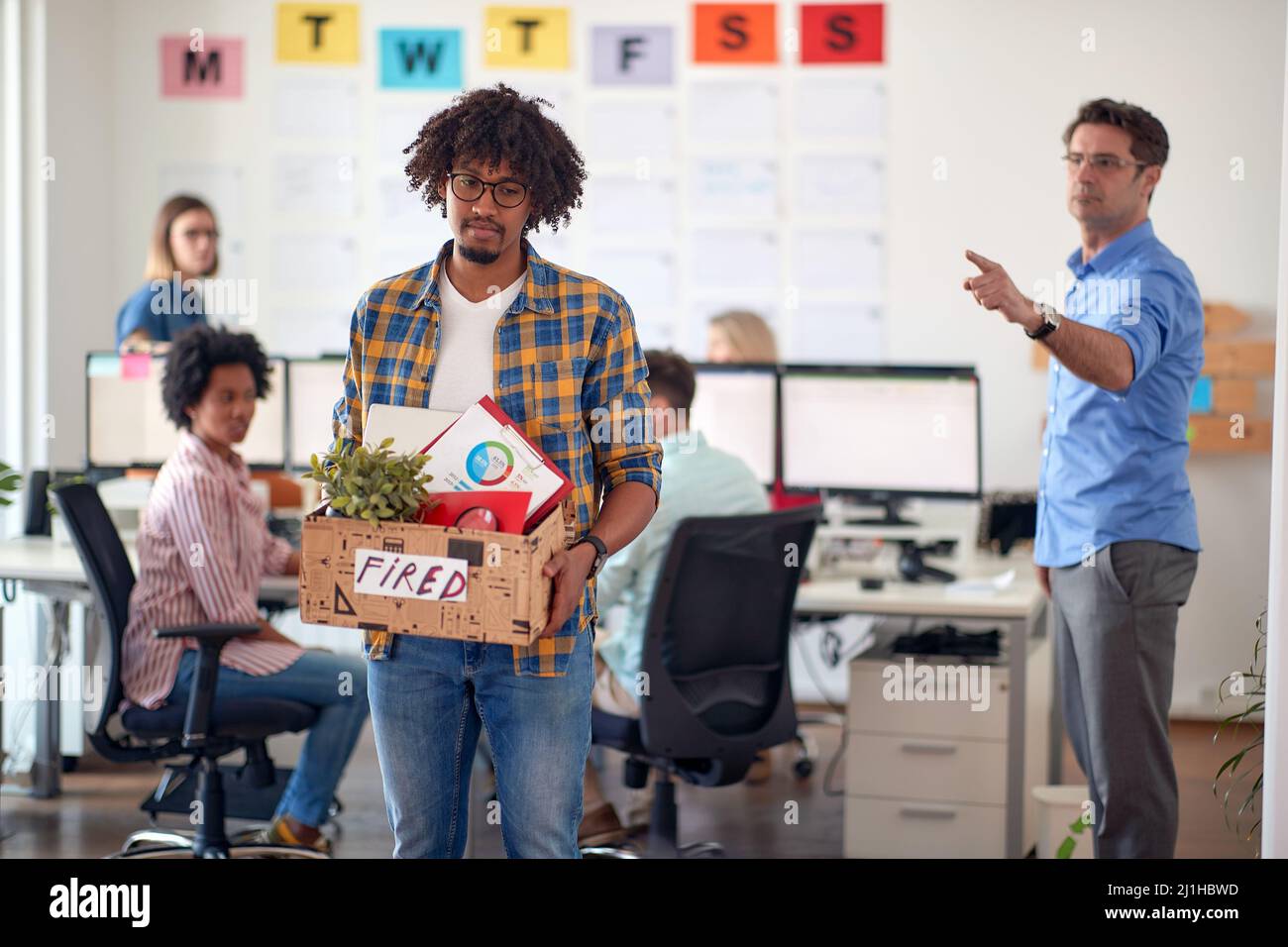 Fired from job hi-res stock photography and images - Alamy