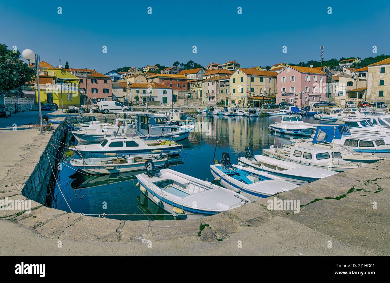 Sali old town port at Dugi Otok Croatia Stock Photo - Alamy