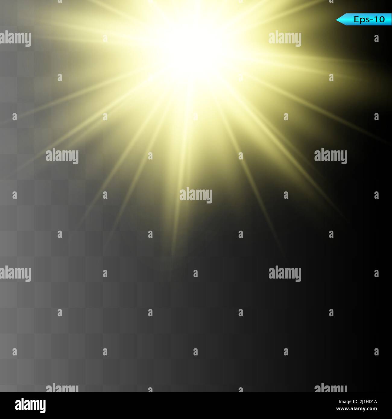 Glow isolated yellow light effect, lens flare Stock Vector Image & Art ...