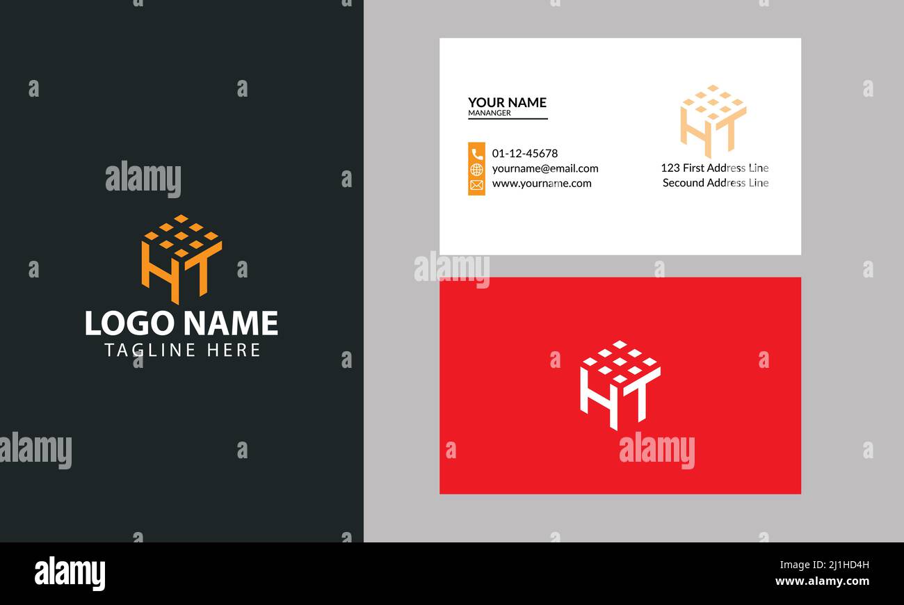 Cube HT letter logo. Property and Construction HT Logo design for ...