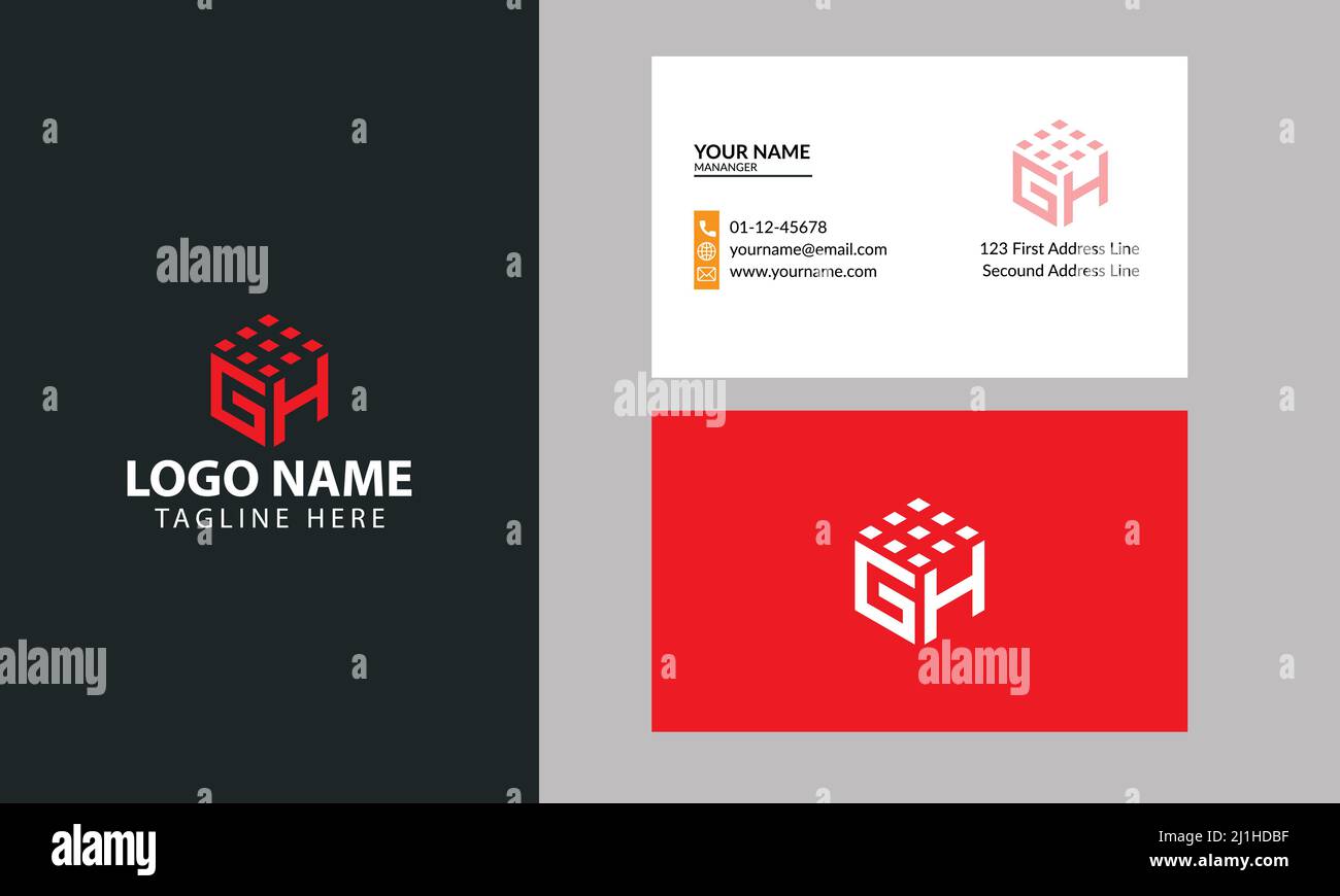 Gh logo design hi-res stock photography and images - Alamy