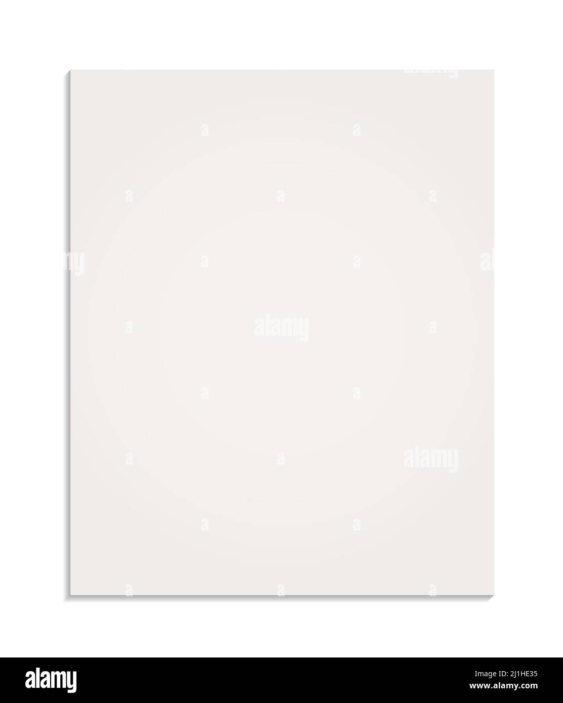 Realistic sheet of paper from a notebook, blank paper ripped from a ...