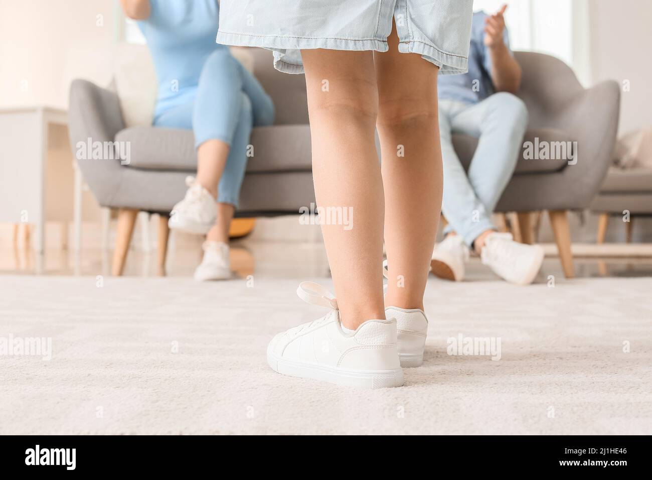 Daughter sitting opposite hi-res stock photography and images - Alamy
