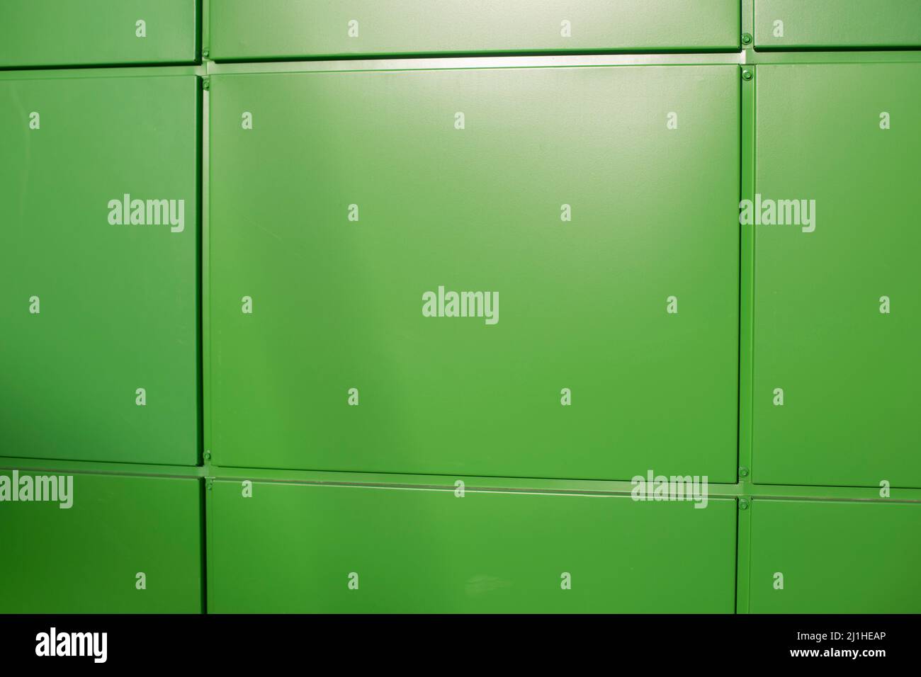Green panels. Architecture details. Modern building. Store cladding ...