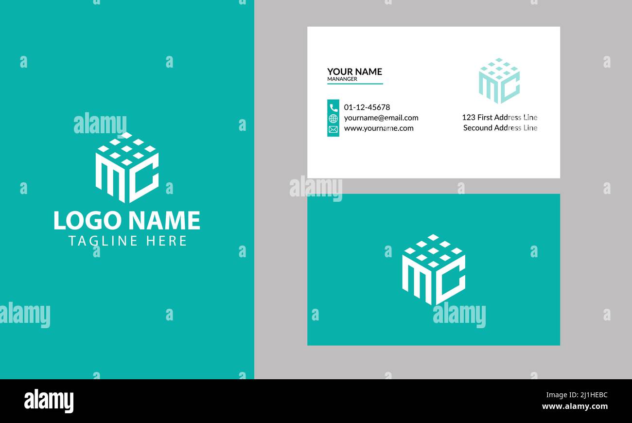 Cube MC letter logo. Property and Construction MC Logo design for ...