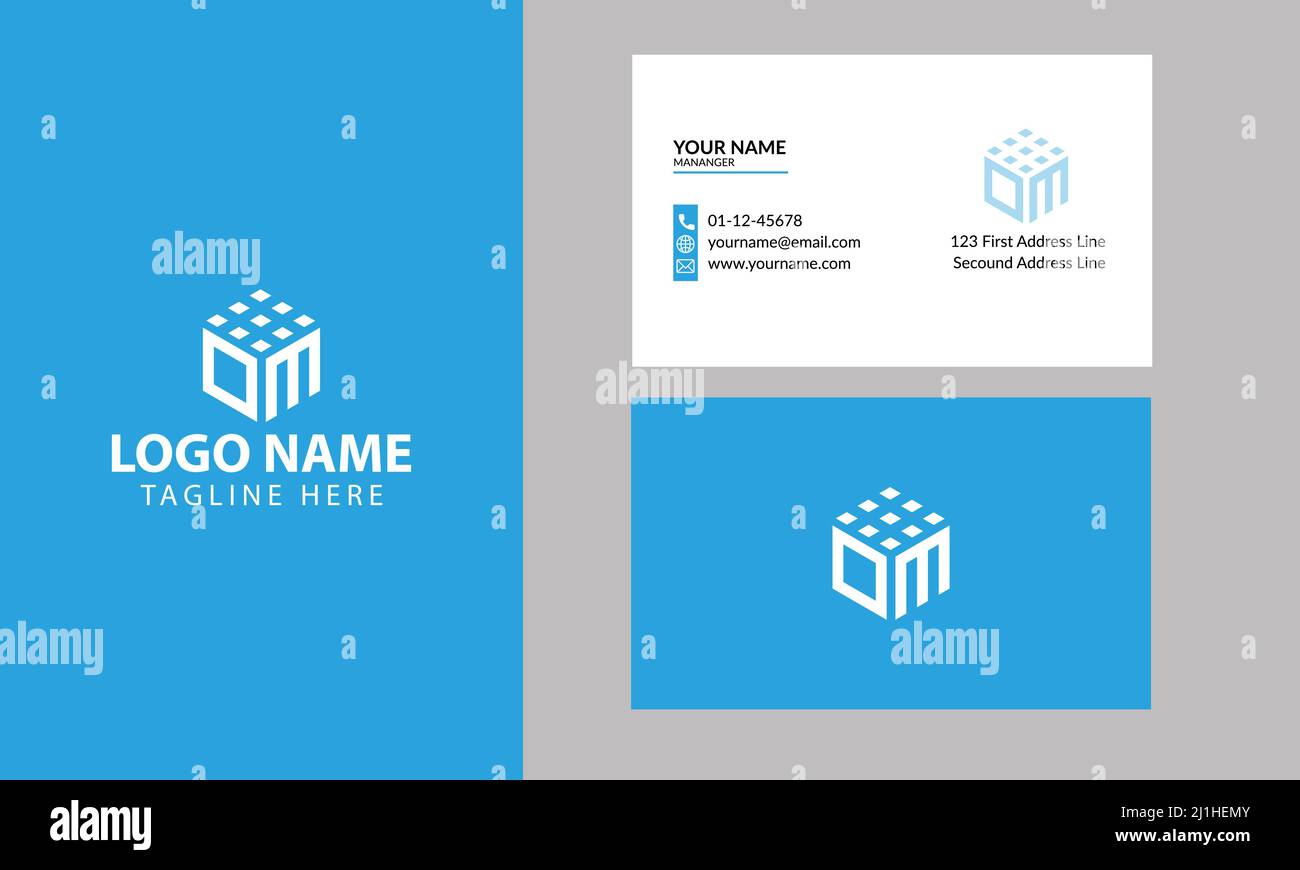 Cube DM letter logo. Property and Construction DM Logo design for ...