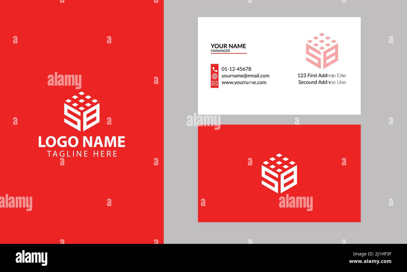 Cube SB letter logo. Property and Construction SB Logo design for ...