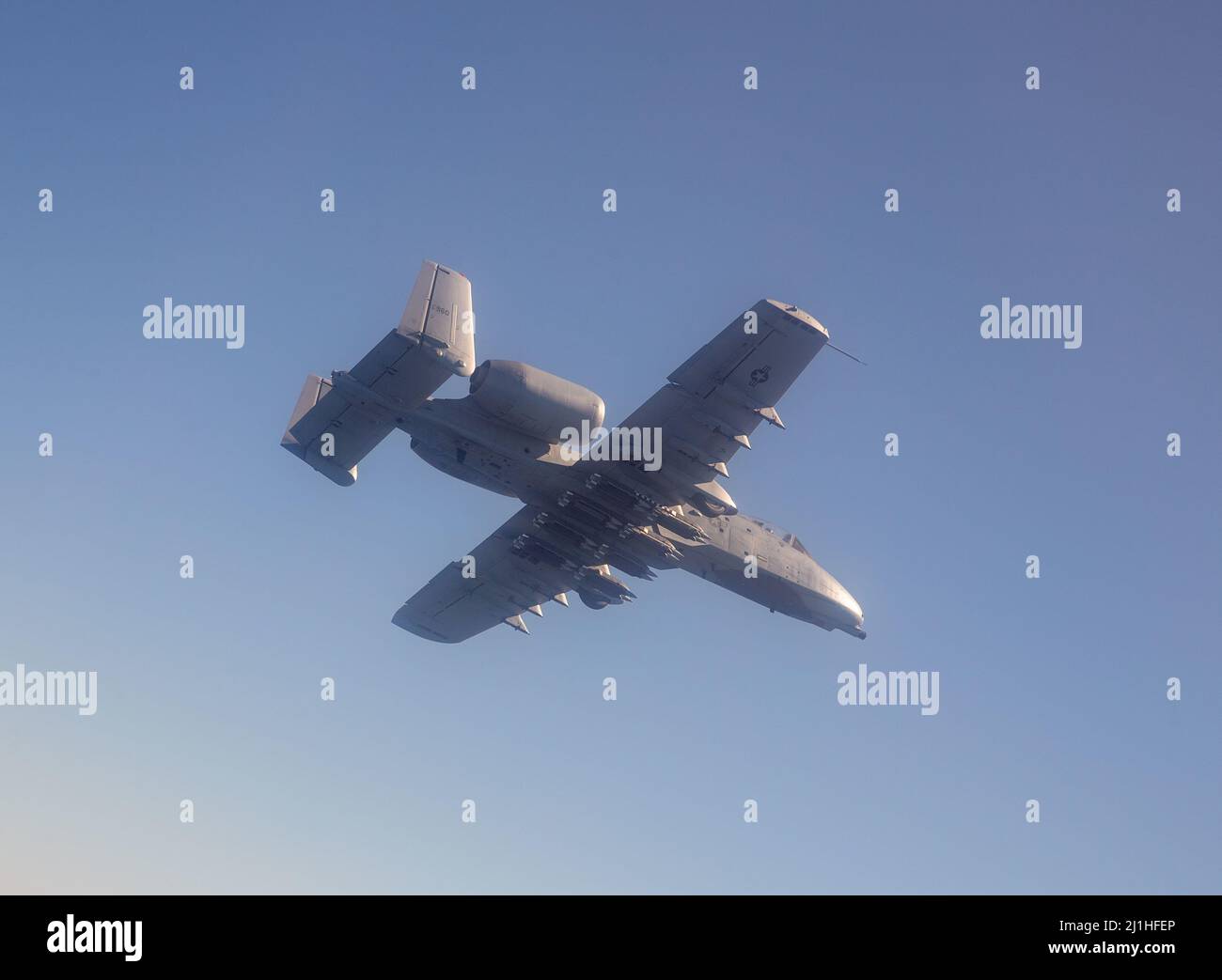 Maj Eric Hickernell from the 40th Flight Test Squadron flies an A-10C ...