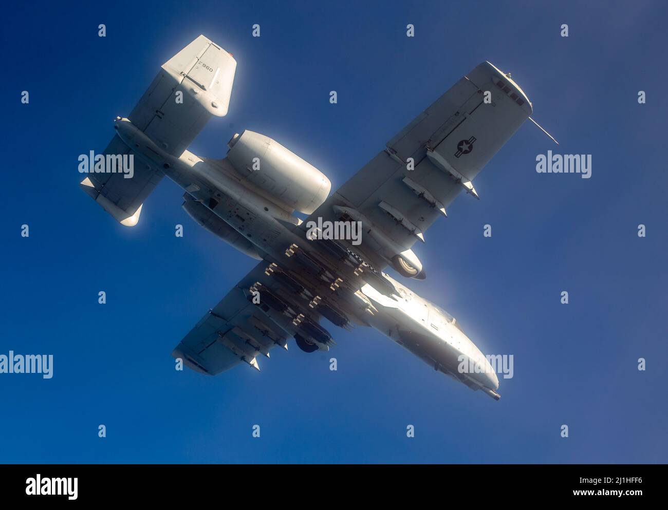 Maj Eric Hickernell from the 40th Flight Test Squadron flies an A-10C ...
