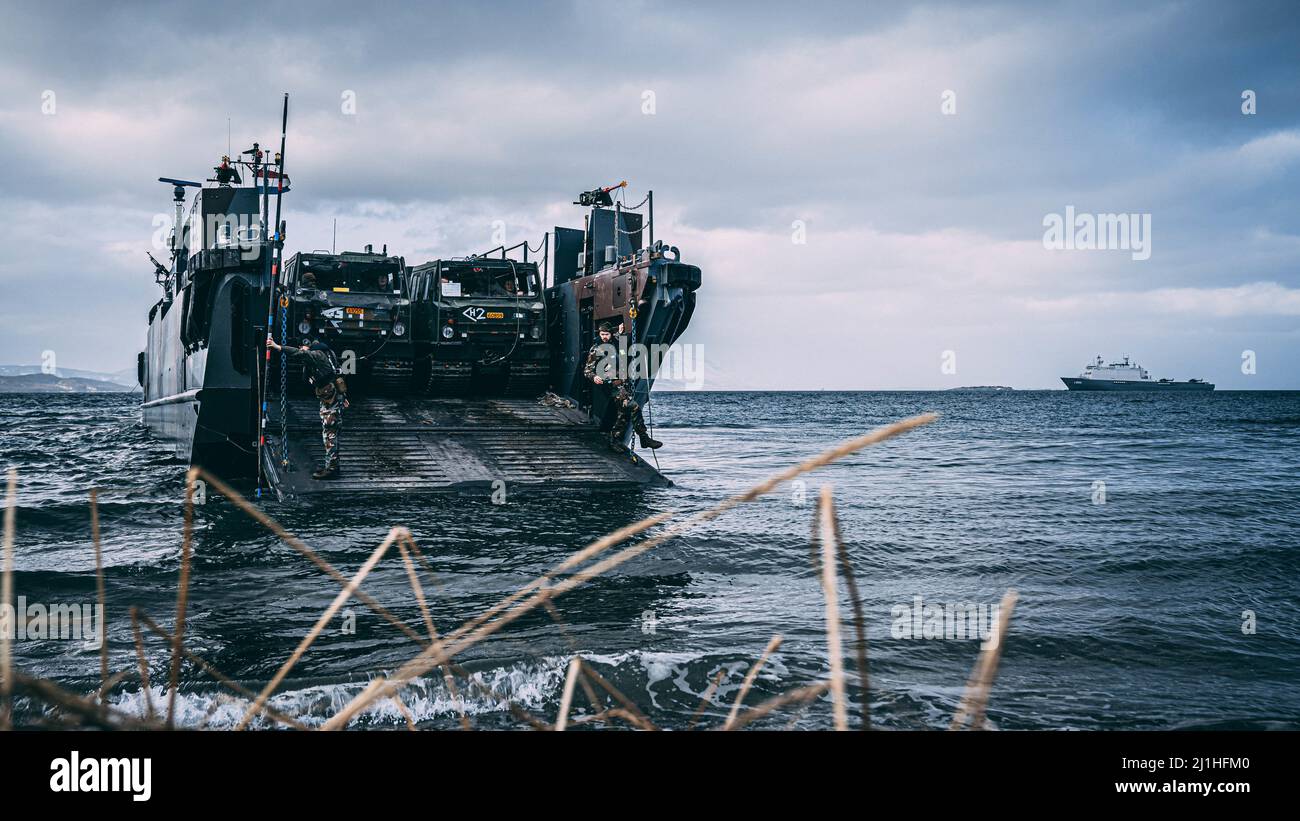 Korps Mariniers with the Royal Netherlands Marine Corps prepare to ...