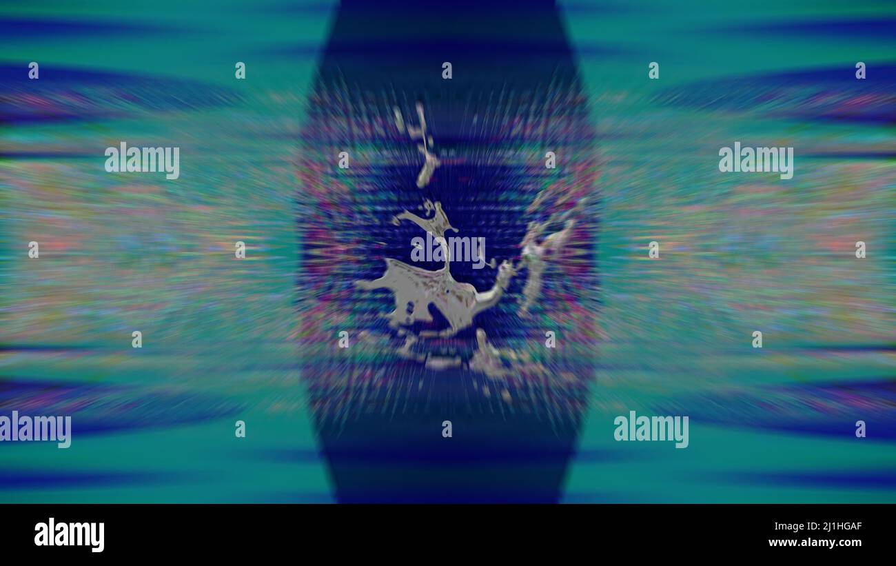 An abstract 3d glitch art burst background image Stock Photo - Alamy