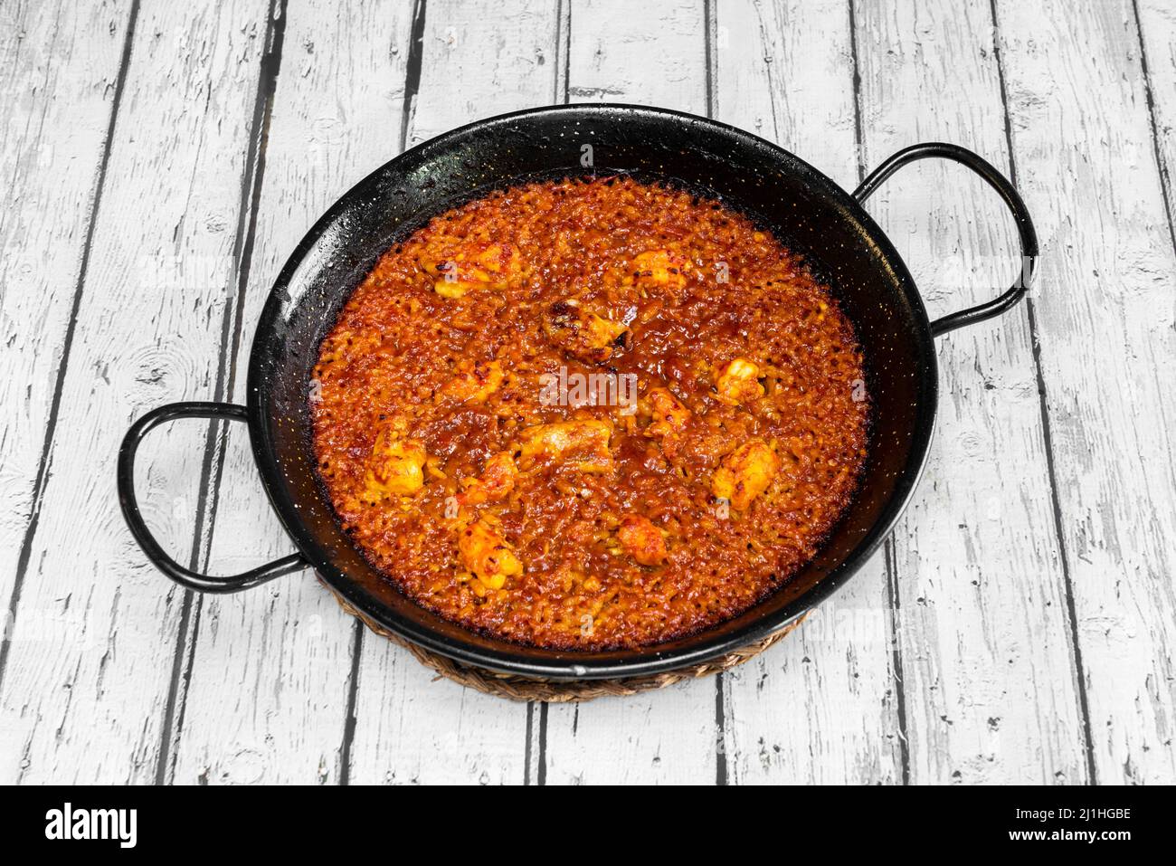 Homemade recipe for Prawn, Chicken and Clam Paella within the Rice ...