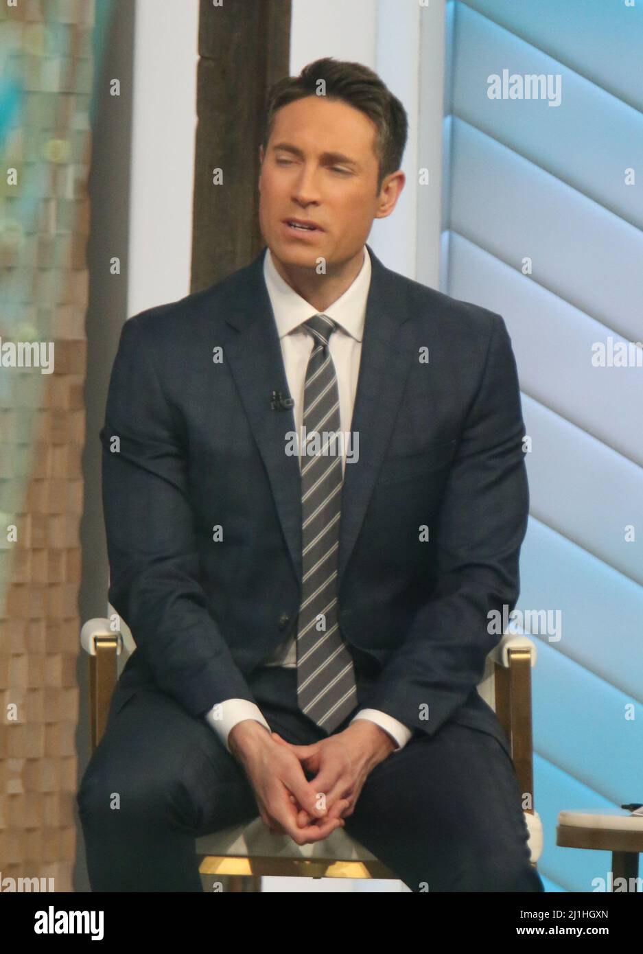 New York, USA. 25th Mar, 2022. March 25, 2022.Whit Johnson on the set ...