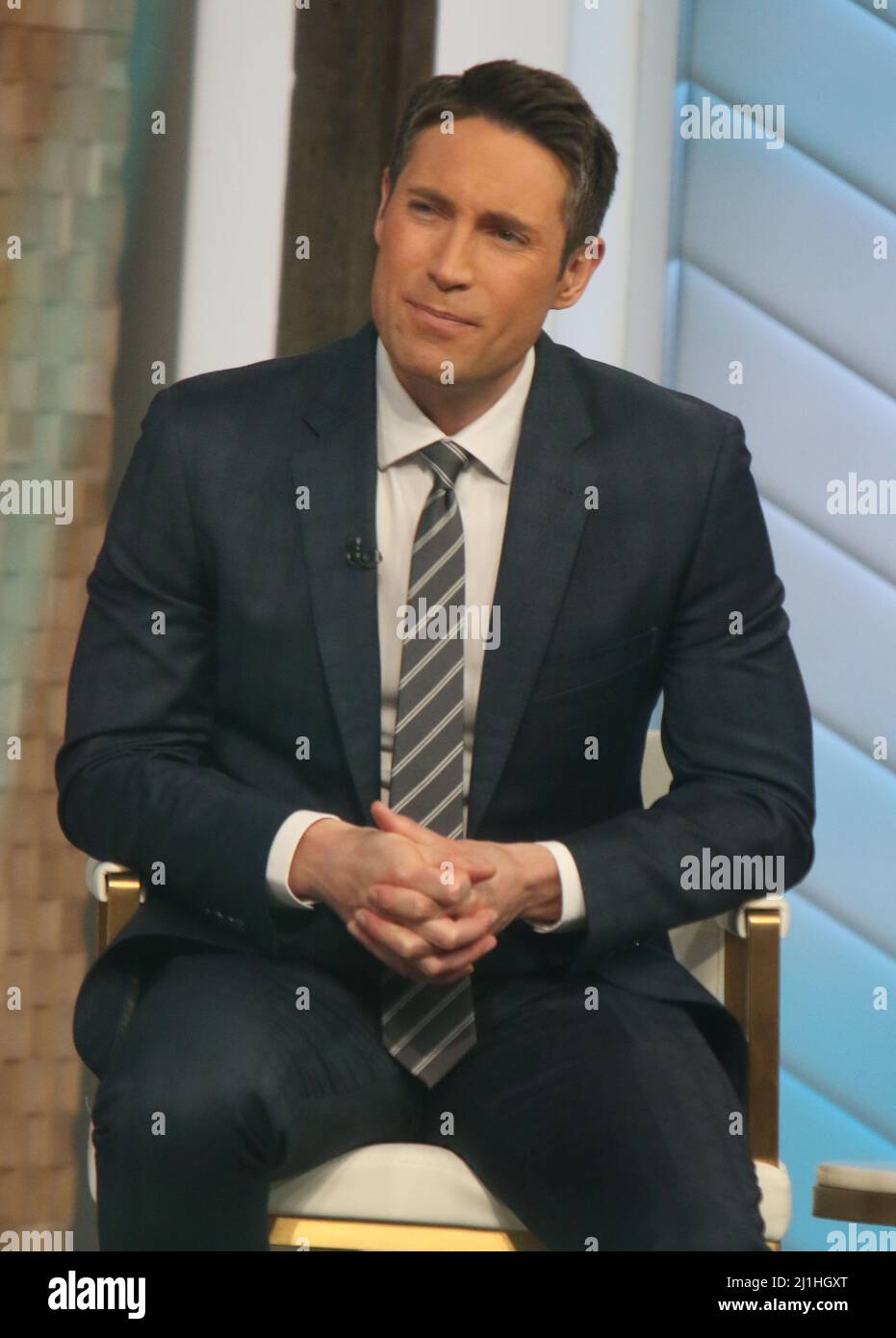 New York, USA. 25th Mar, 2022. March 25, 2022.Whit Johnson on the set ...