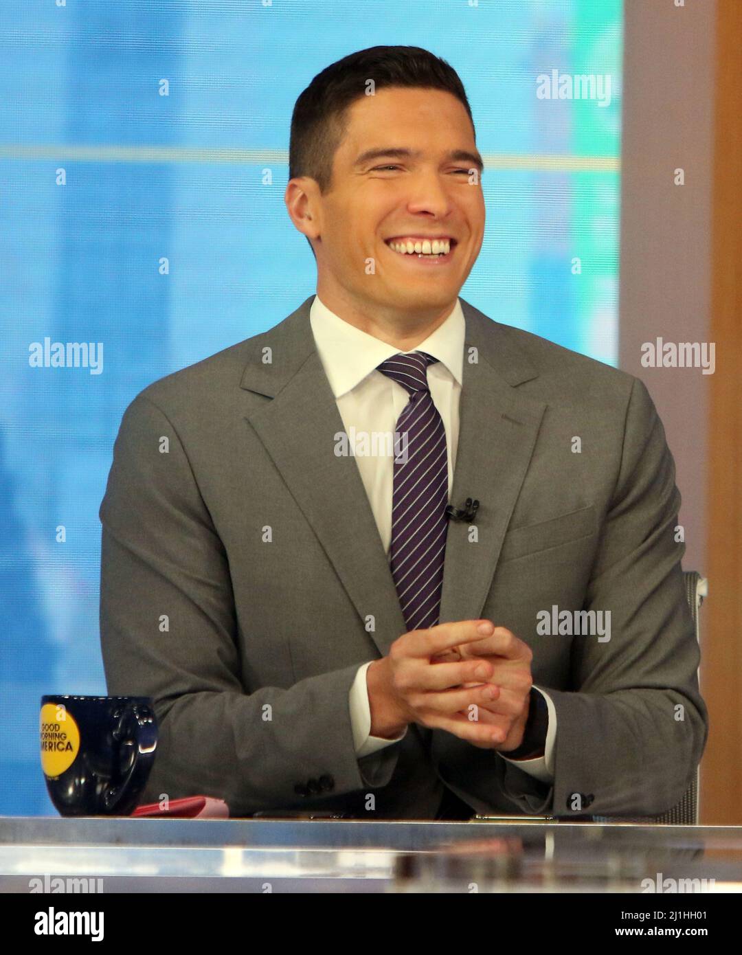 New York, USA. 25th Mar, 2022. March 25, 2022.Will Reeves on the set of ...