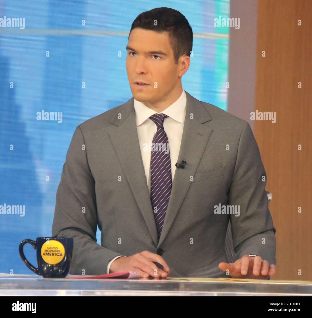 New York, USA. 25th Mar, 2022. March 25, 2022.Will Reeves on the set of ...