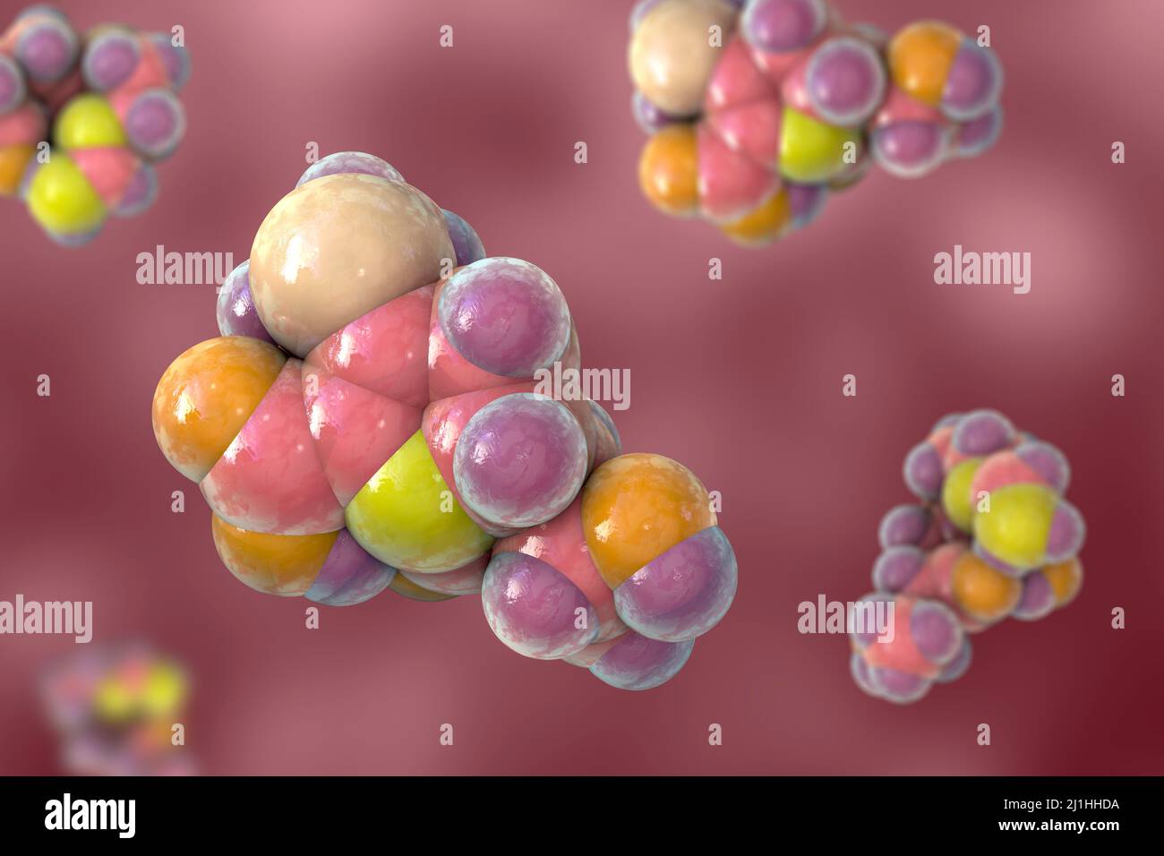 Imipenem antibiotic drug, molecular model Stock Photo - Alamy