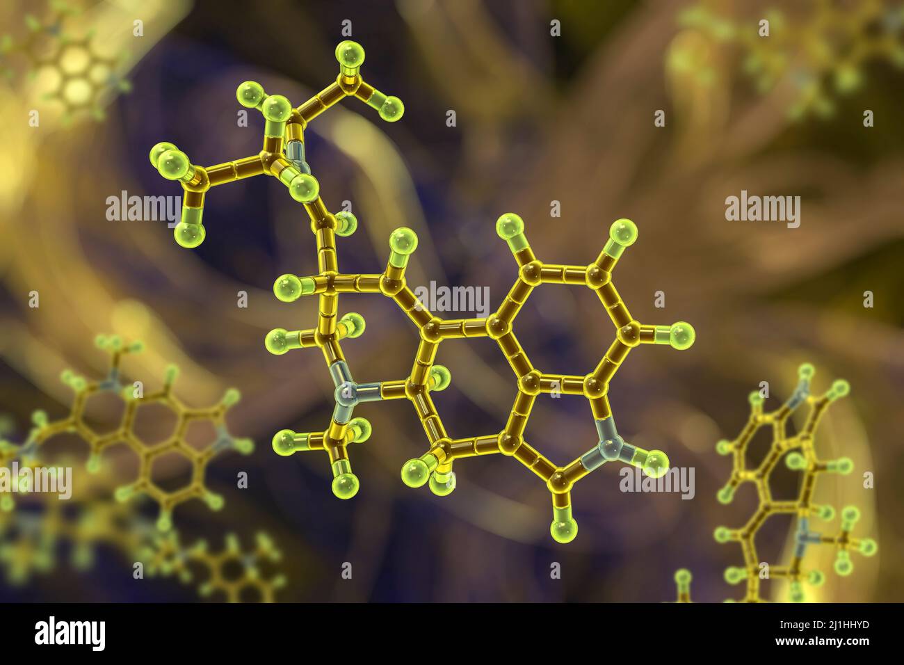 LSD molecule, illustration Stock Photo - Alamy