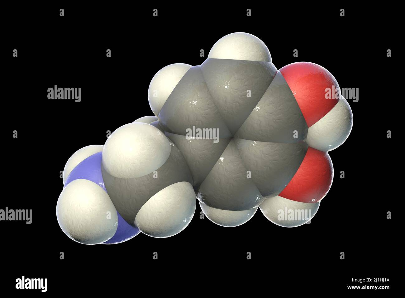 Dopamine molecule, illustration Stock Photo - Alamy