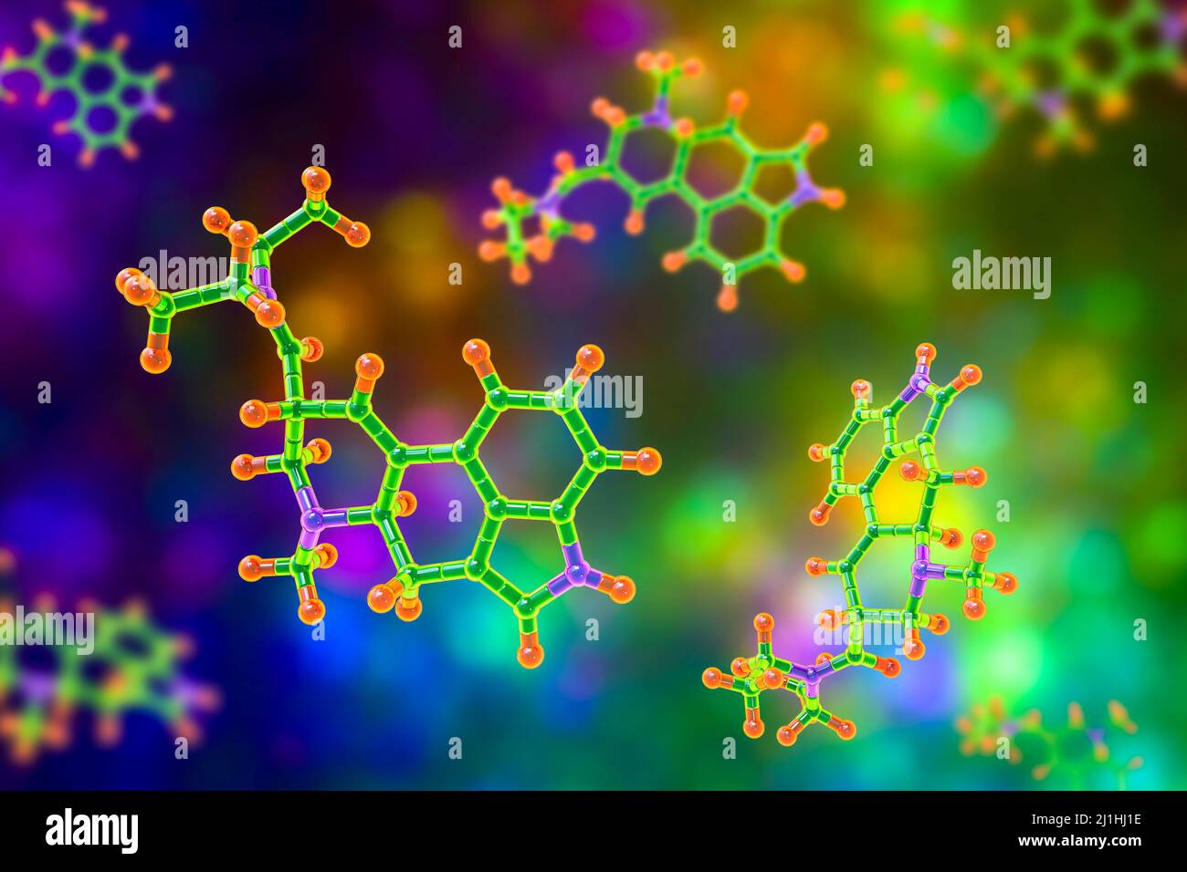 LSD molecule, illustration Stock Photo - Alamy