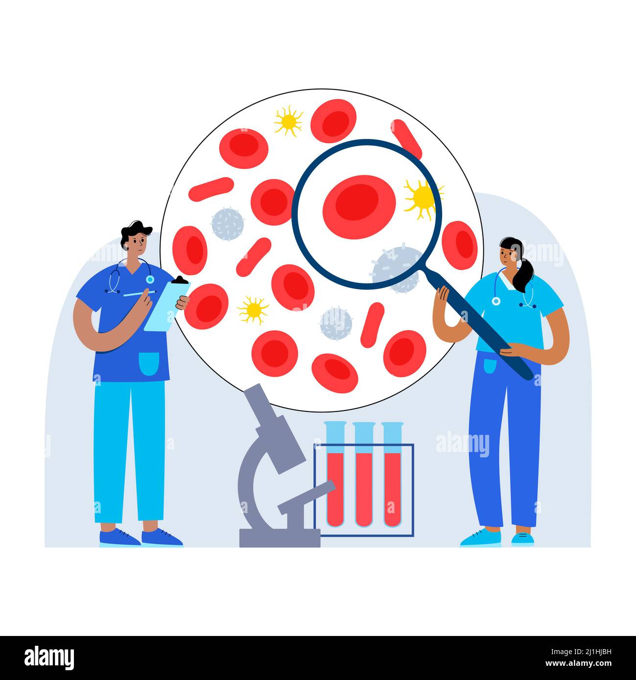 Haematology, conceptual illustration Stock Photo - Alamy