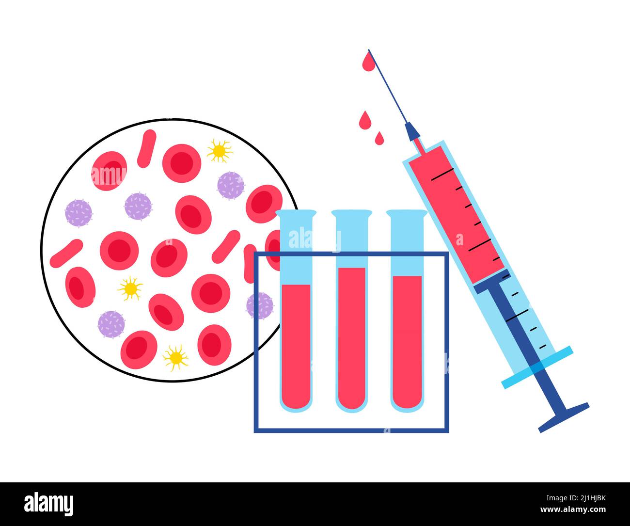 Haematology, conceptual illustration Stock Photo - Alamy