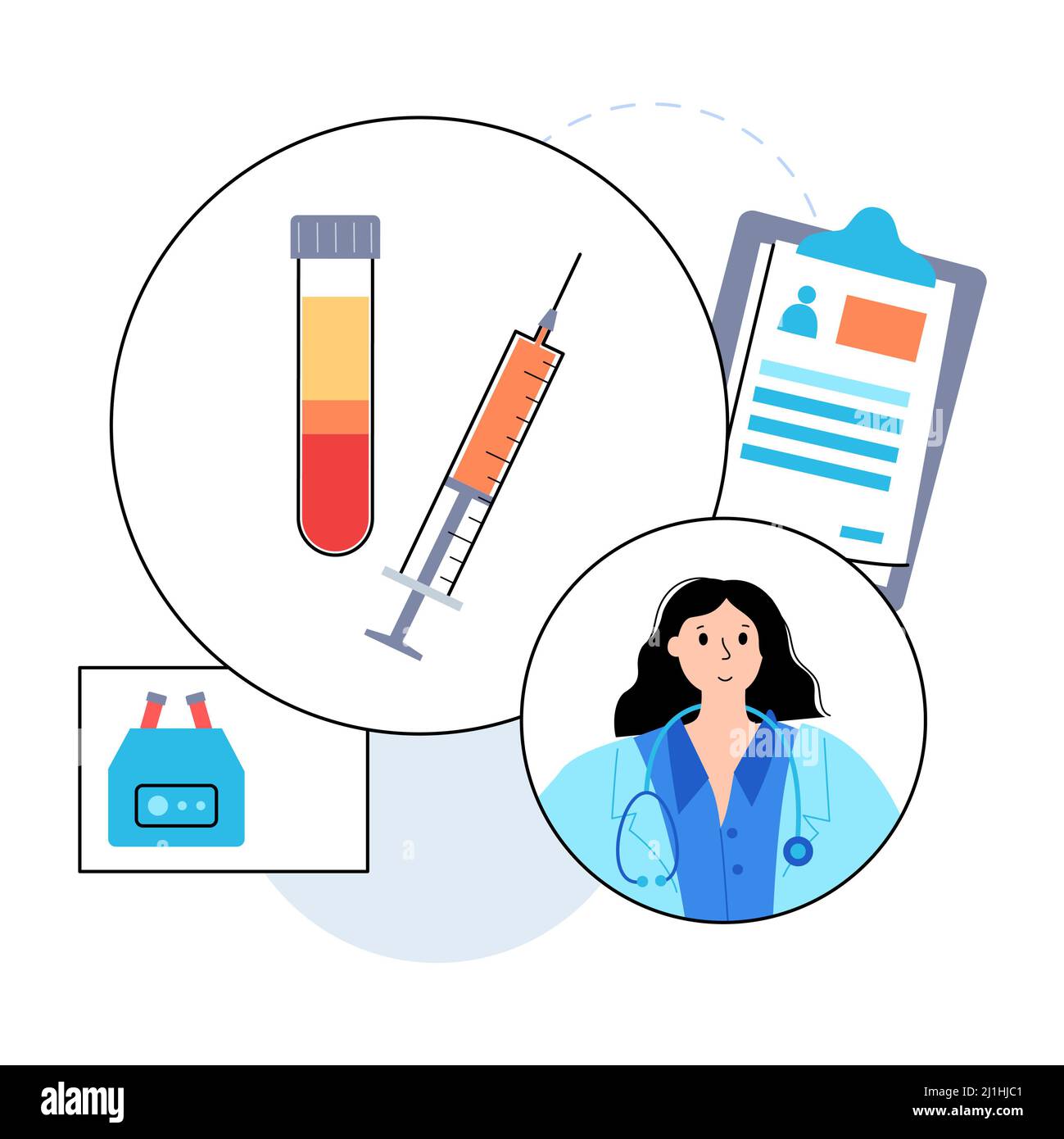 Platelet rich plasma injections, illustration Stock Photo - Alamy