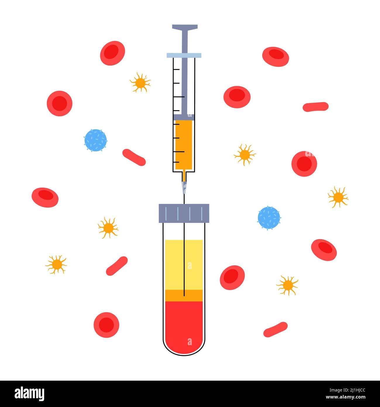 Platelet rich plasma injections, illustration Stock Photo - Alamy