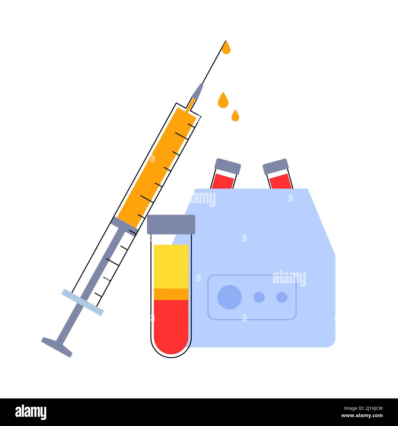 Platelet rich plasma therapy, illustration Stock Photo - Alamy
