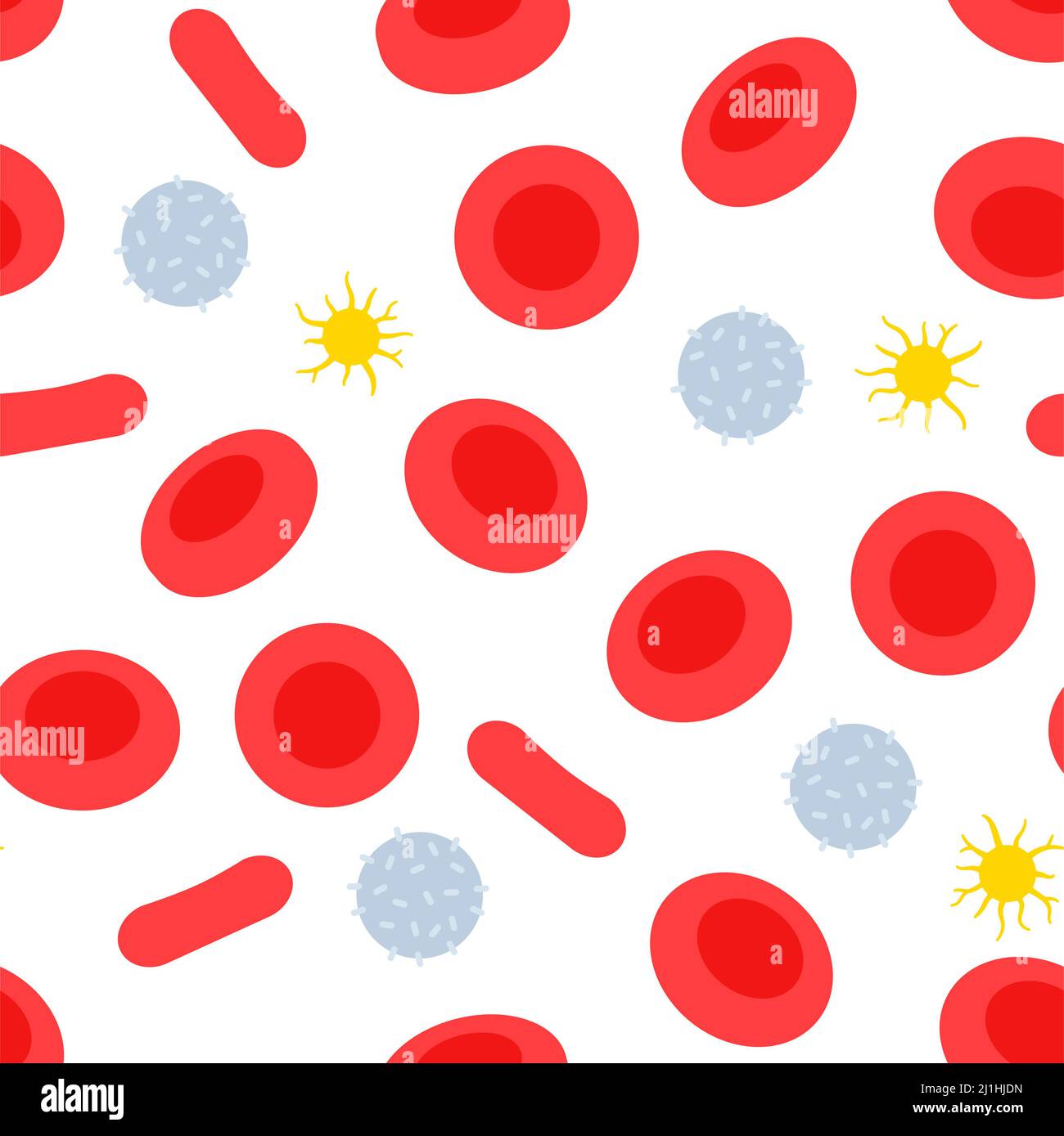 Blood cells, illustration Stock Photo - Alamy