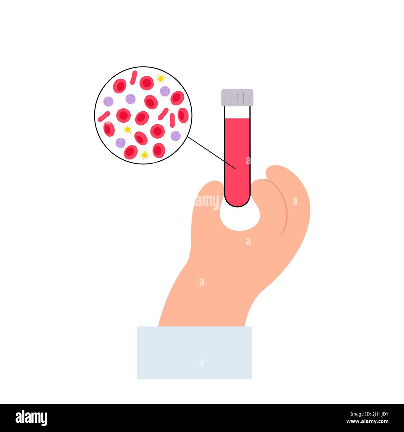 Blood cells, illustration Stock Photo - Alamy
