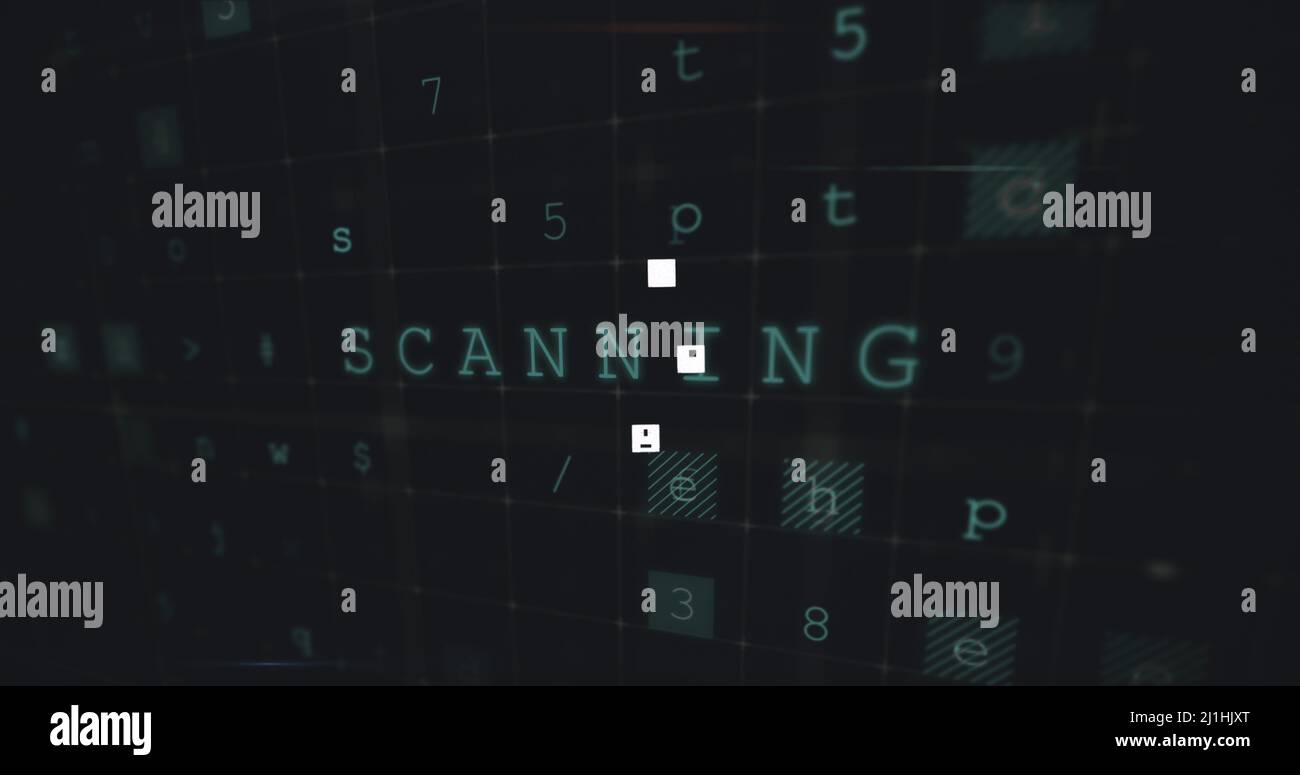 Image of data processing and keyboard on black background Stock Photo ...