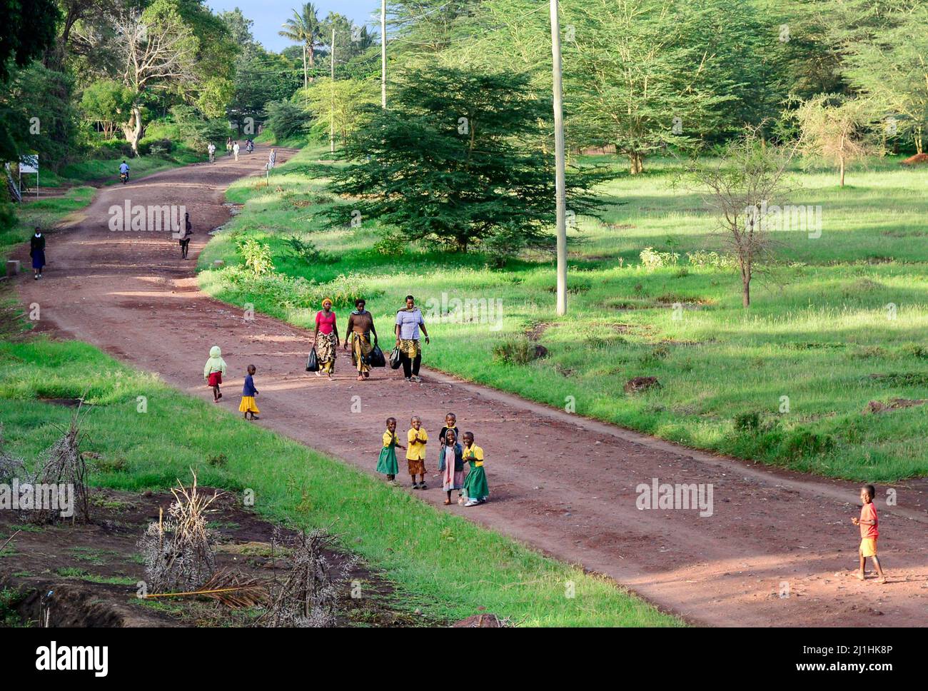 Cute Tanzanian children on their way to primary school in Mto Wa Mbu ...