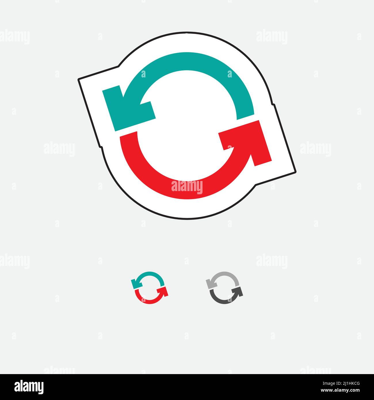 Recycle logo concept Stock Vector Images - Alamy