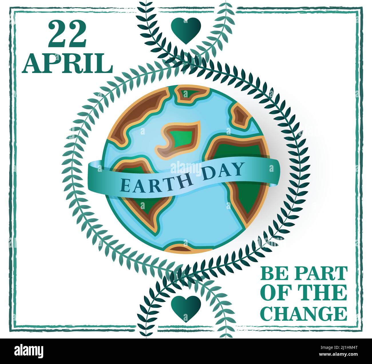 Earth Day Poster 22 April Flyer Invite Environment Day Banner