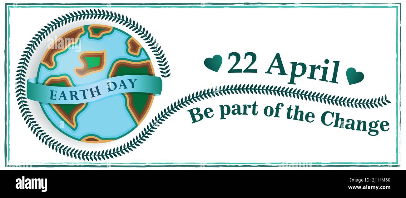 Earth Day Poster, 22 April. Flyer, invite, environment day banner ...