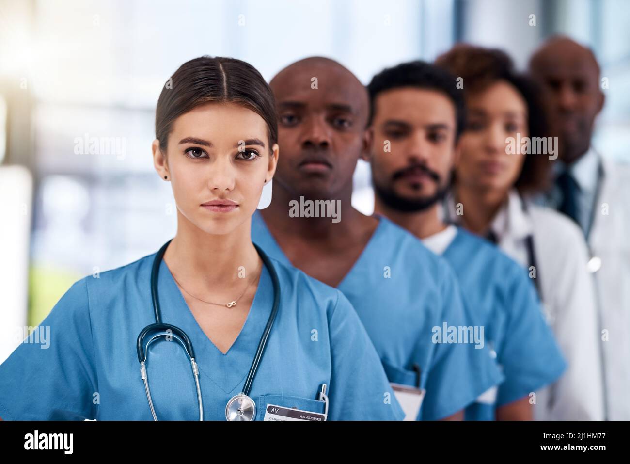 They stand first in the medical world. Portrait of a confident young ...