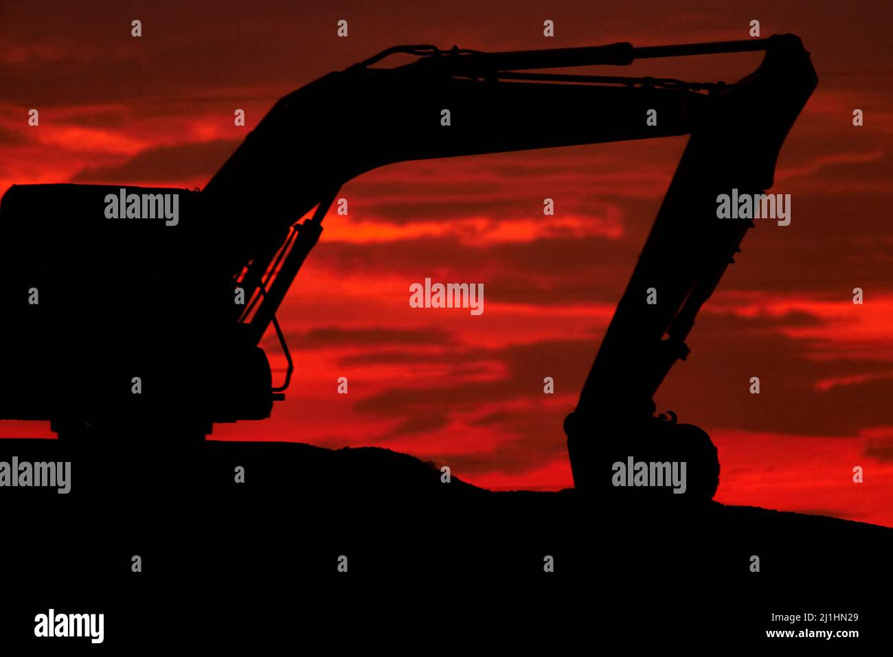 Industrial backhoe hi-res stock photography and images - Alamy