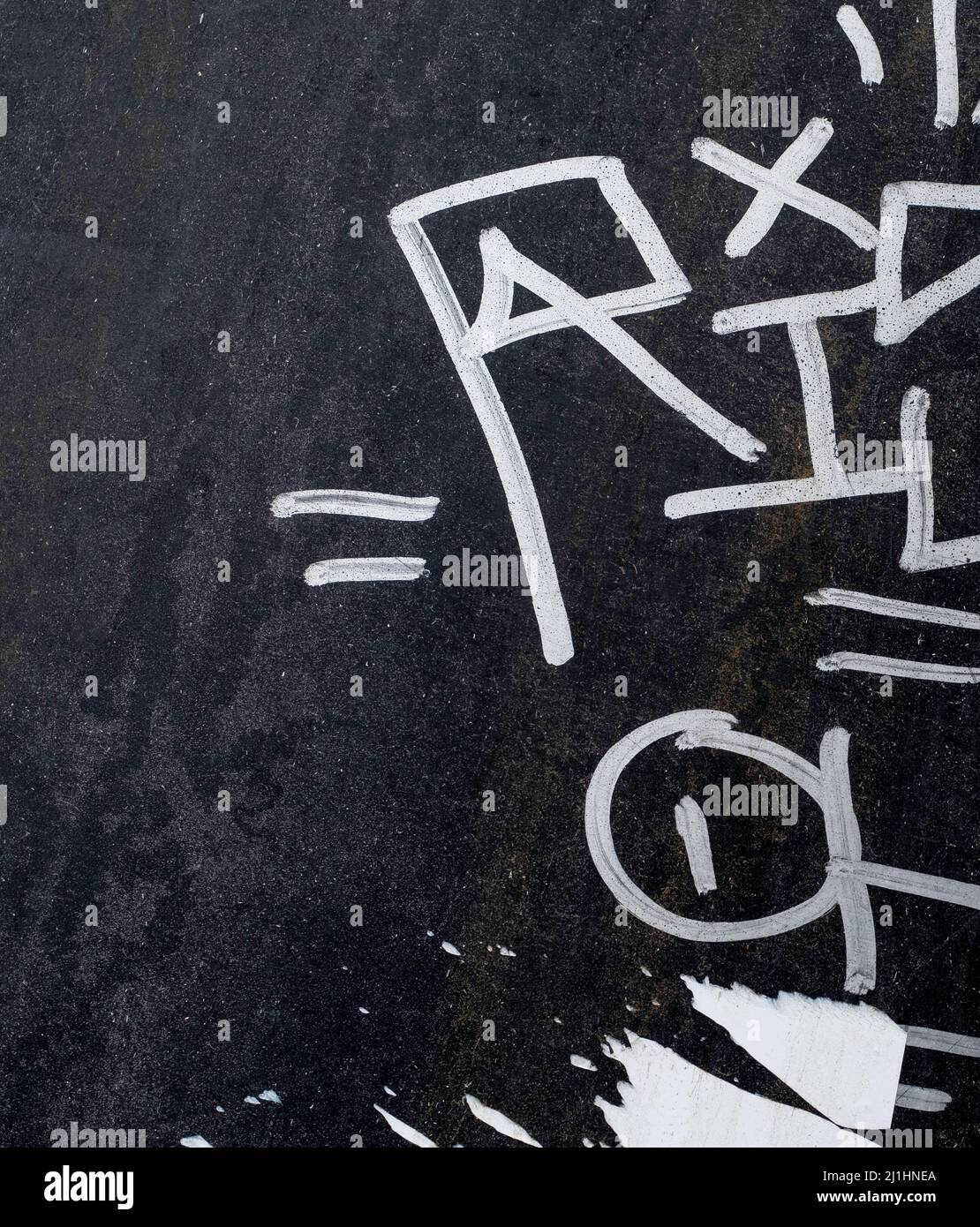 Black cement wall with Hand writing, wall writing, graffiti texture ...