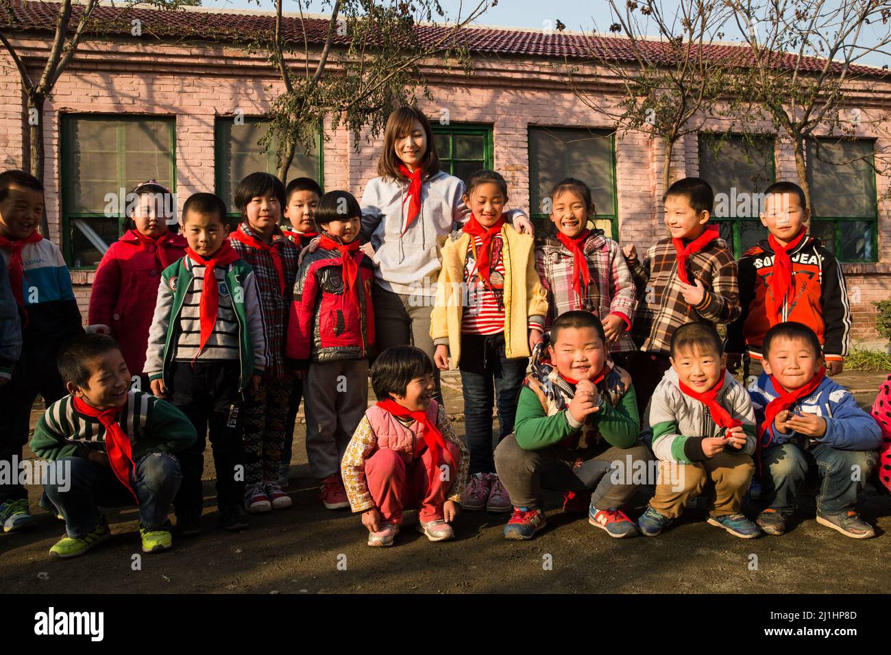 Rural teachers and pupils at school Stock Photo - Alamy
