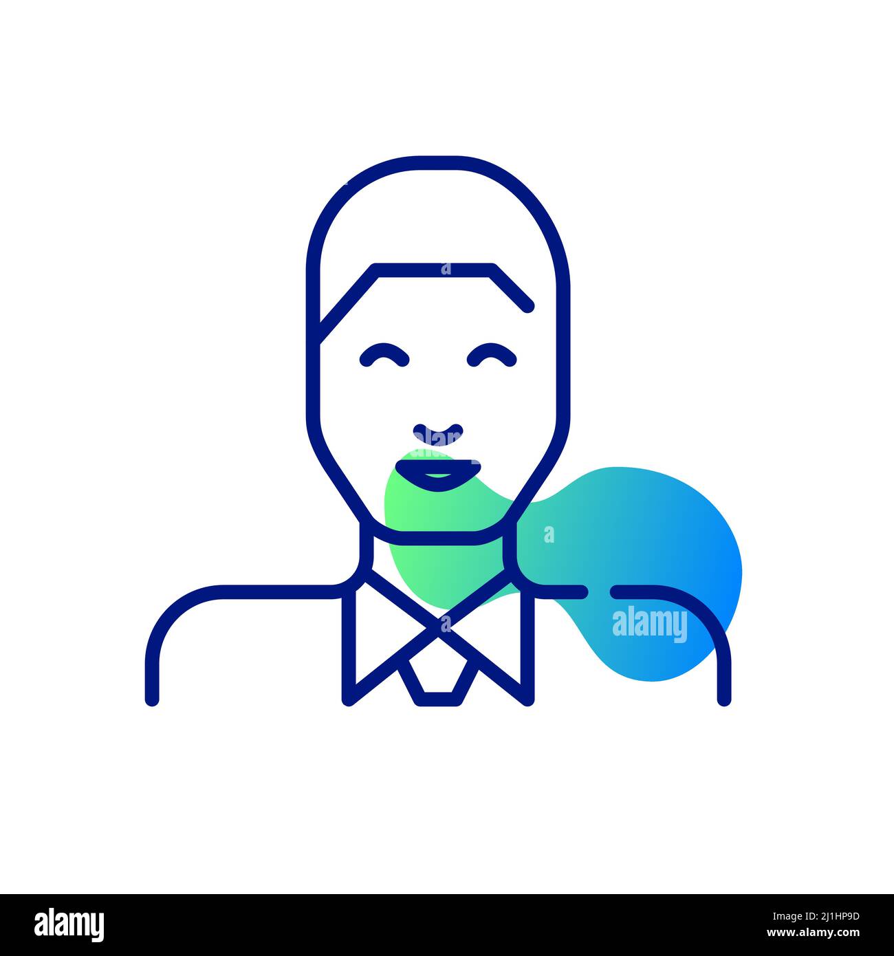 Young professional man wearing a shirt and a tie. Pixel perfect ...